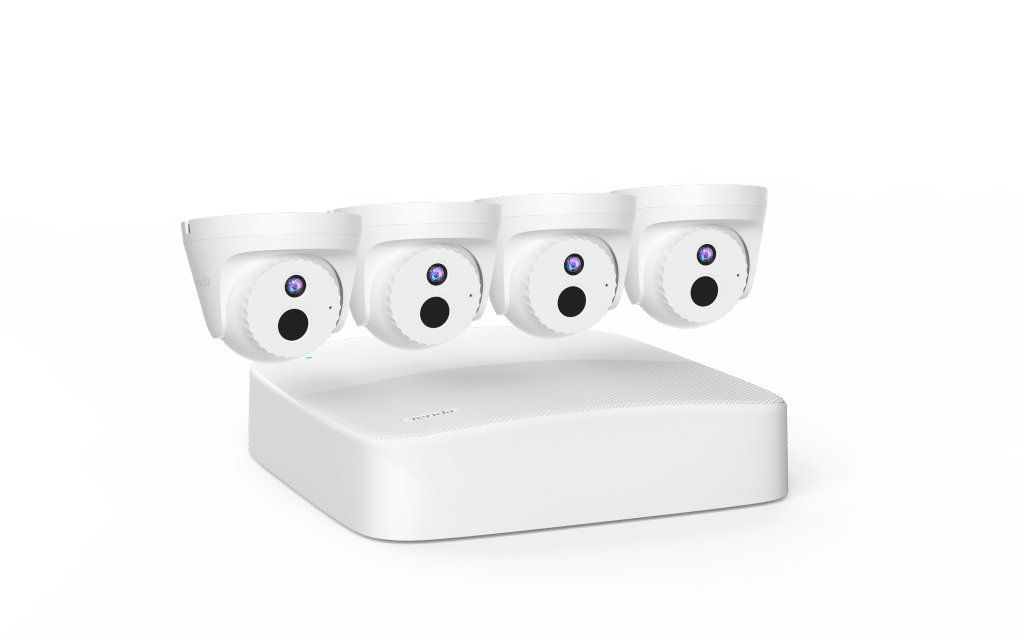 Best Tenda 4 Ch POE NVR IP Dome Camera Kit