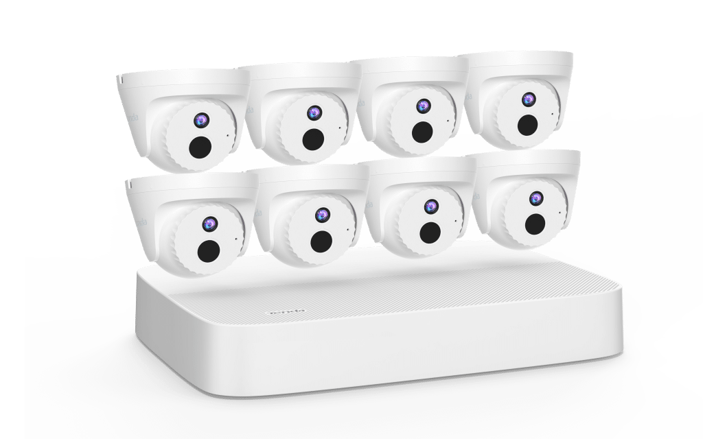 Best Tenda 8 Ch POE NVR IP Dome Camera Kit