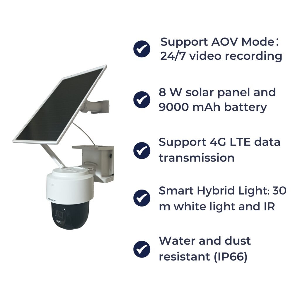 Hikvision 4G Solar PTZ Security Camera South Africa | No Wi-Fi Needed